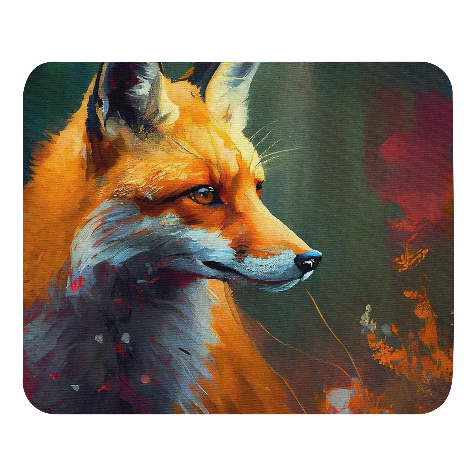 Fuchs - Ölmalerei - Schönes Kunstwerk - Mauspad | Bestellen – BERGLUST